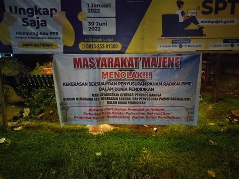 Selamatkan Generasi Penerus Bangsa Spanduk Penolakan Kekerasan Seksual