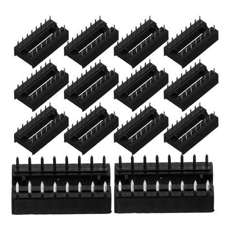 30 Pcs Chip Base Ic Socket For Breadboard Soldering Dip Ic Socket Adapter Round Pin Ic Chip