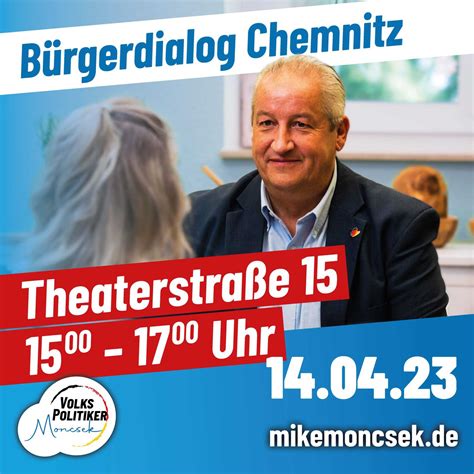 Bürgerdialog am 14 April 2023 im Chemnitzer Bürgerbüro Mike Moncsek