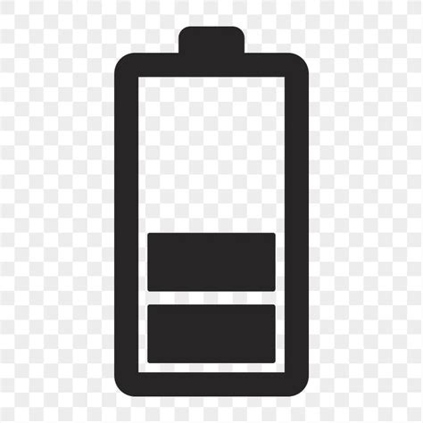 Half Battery Icon Png Transparent Premium Icons Rawpixel