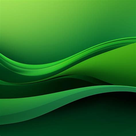 Premium Photo Abstract Green Wave Background With Dynamic Shapes