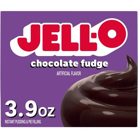 Jell O Chocolate Fudge Artificially Flavored Instant Pudding And Pie
