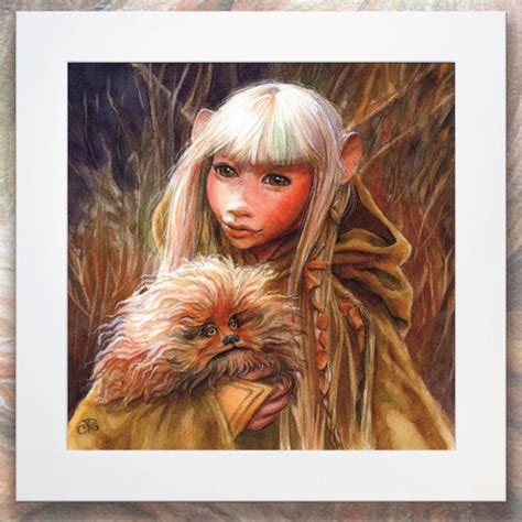 Kira And Fizzgig Print The Dark Crystal Kira Kira And Etsy