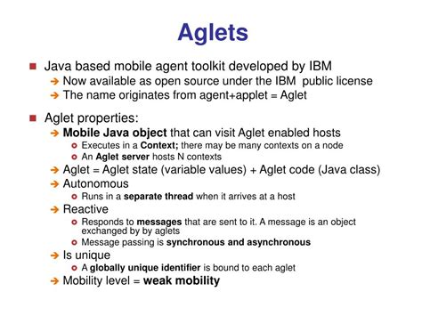Ppt Technical Stream Session Mobile Agents And Aglets Powerpoint
