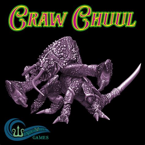 3d Printable Craw Chuul By Wundervale Games