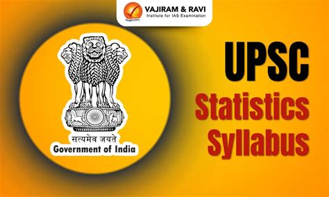 Upsc Statistics Syllabus 2025 Download Optional Pdf