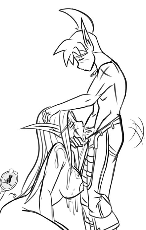 Rule 34 2d Big Breasts Black And White Blood Elf Blowjob Cum Cum In