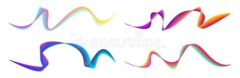 Dynamic Vector Blending Of Gradient Lines Creating Vibrant Colorful