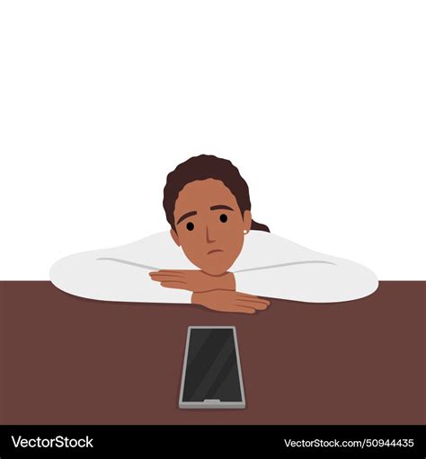 Unhappy Woman Feel Frustrated Looking Royalty Free Vector