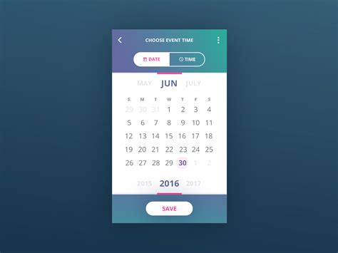 Ui Design Daily Date Picker