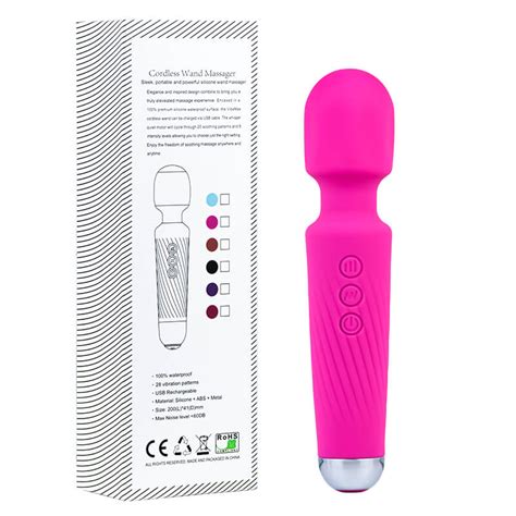 Rechargeable Vibrator Wand 20 Patterns And 8 Speeds Personal Wand
