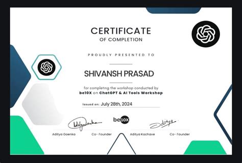Shivansh Prasad On Linkedin Ai Machinelearning Chatgpt Aiworkshop Continuouslearning Be10x