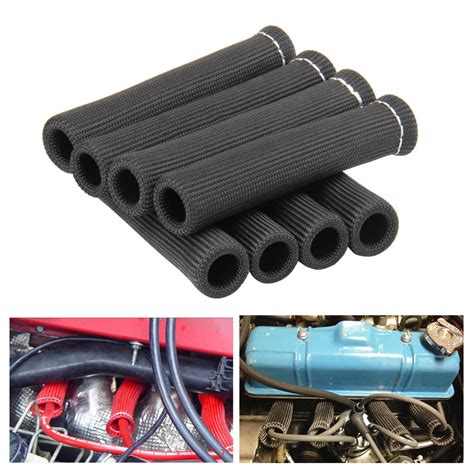 8PCS 2500 Car Spark Plug Wire Boot Heat Shield Protector Cover Car