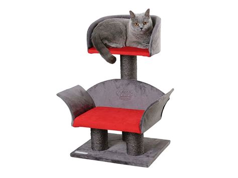 Kerbl 415642 Cat Tree Lounge Deluxe Grey And Red 81548 Worten Pt