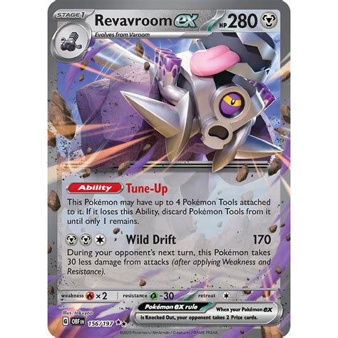 Ptcg Pokemon Cards Scarlet And Violet Sv03 Revavroom Ex 156 197 Ultra