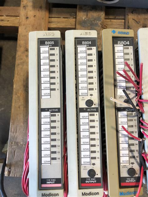 Aeg Modicon As Hs27 100 Plc Rack 11 Slot With Modules 800 Series