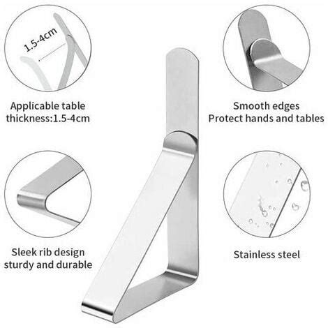 Pince Nappe Inoxydable Pinces Pour Nappe De Table Pince Nappe Clip