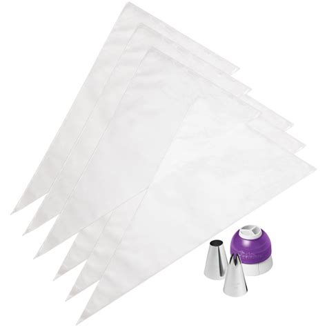 Color Swirl Plastic Coupler Bag And Tip Decorating Set 9 Piece Set