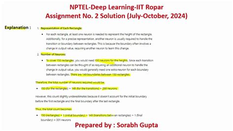 Nptel Deep Learning Iit Ropar Assignment 2 Solution 2024 Youtube