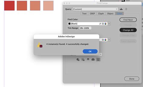 Find Color Tint Range Not Working In Indesign 2023 Adobe Community