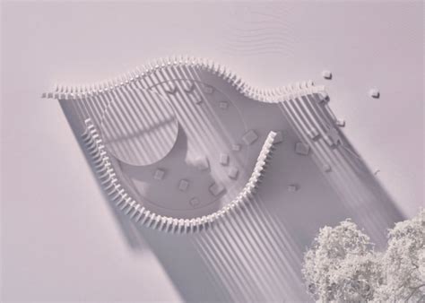 Serpentine Summer Houses Include An Inverted Replica Building