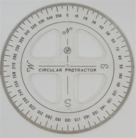 Compass Protractor Template