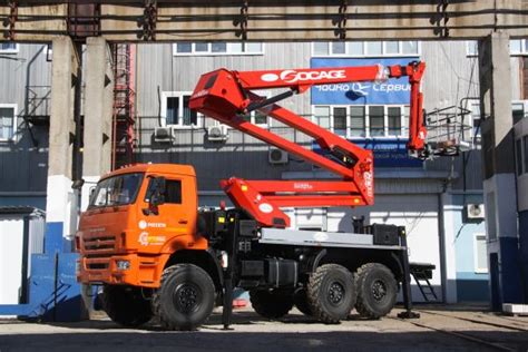 Автогидроподъёмник Чайка Socage Daj332 на базе КАМАЗ 43118 купить по