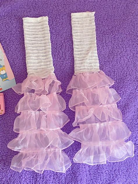 Tiered Ruffles Lace Leg Warmers 4 Colors