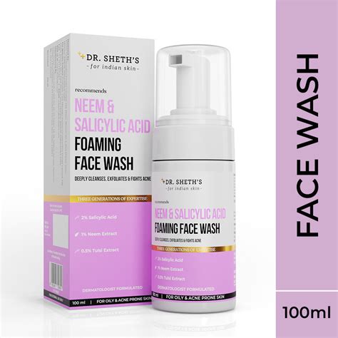 Buy Dr Sheths Neem And Salicylic Acid Foaming Face Wash Online
