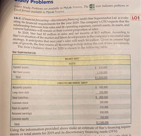 Solved Excel Format Available In MyLab Finance Relationship Chegg Com