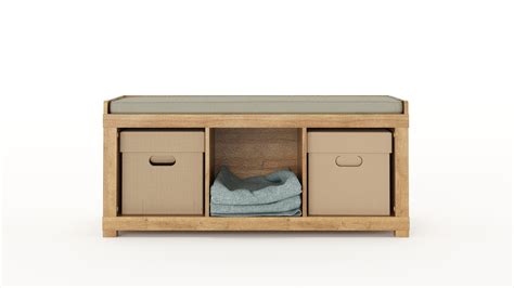 3d Better Homes Gardens 3 Cube Storage Bench Turbosquid 2040632