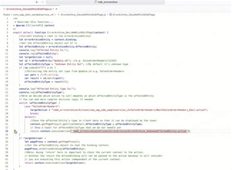 Handle Error Archive In An Mdk App Sap Tutorials