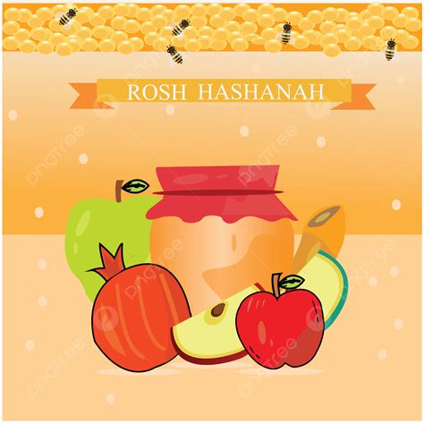해피 Rosh Hashanah 포스터 벡터 이미지입니다 배경 이스라엘 유다야 항아리 배경 일러스트 및 사진 무료 다운로드