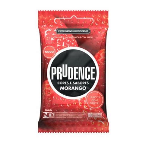 Preservativo Prudence Sabor Morango Envelope C3 Unidades Anna Sex Shop RibeirÃo Preto Sp