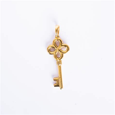 Pingente Chave De Ouro Amarelo Luis Goes