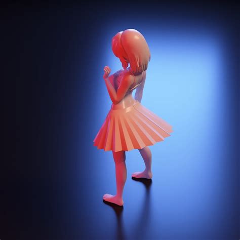 Stl File 3d Printing Anime Nekolin Girl Digital 3d Files To Etsy