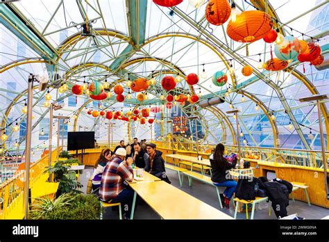 Interior Of The Design District Canteen Pavilion North Greenwich