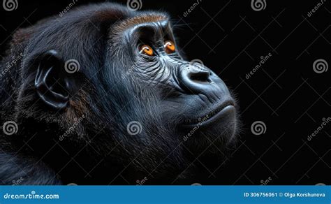 A Captivating Portrait Of A Majestic Gorilla Exuding Strength And