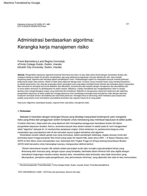 1terjemah Administration By Algorithm A Risk Management Framework