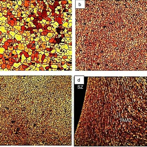 Microscopic Images Showing Grain Sizes Of A Base Material B After Download Scientific