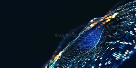 artificial neural network big data concept stock illustration
