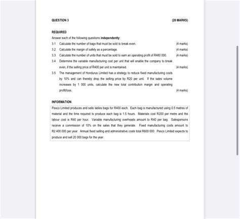 Solved REQUIRED Answer Each Of The Following Questions Chegg