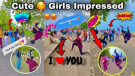 Cute 🥰 Girls Rose 🌹 Prank With Flips Girls 💕 Impressed 😍 On My Flips