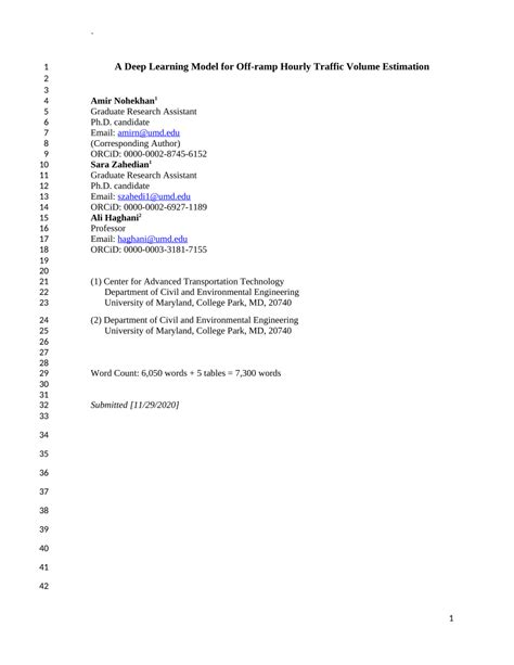 Pdf A Deep Learning Model For Off Ramp Hourly Traffic Volume Estimation