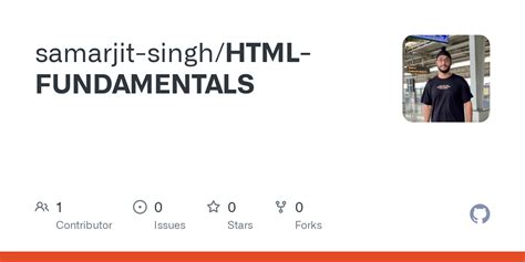 Github Samarjit Singhhtml Fundamentals