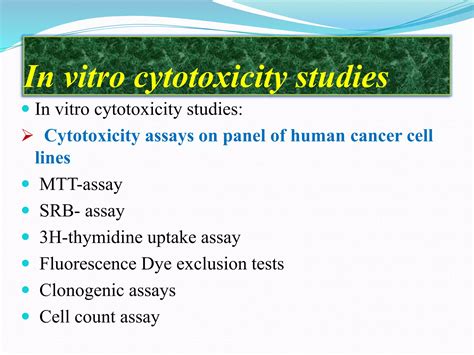 In Vitro Evaluation Techniques Of Anticancer Anti Oxidant Anti Microbial Pptx Cancer