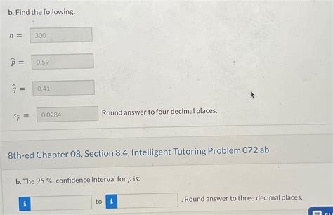 Solved B ﻿find The Following8th Ed Chapter 08 ﻿section