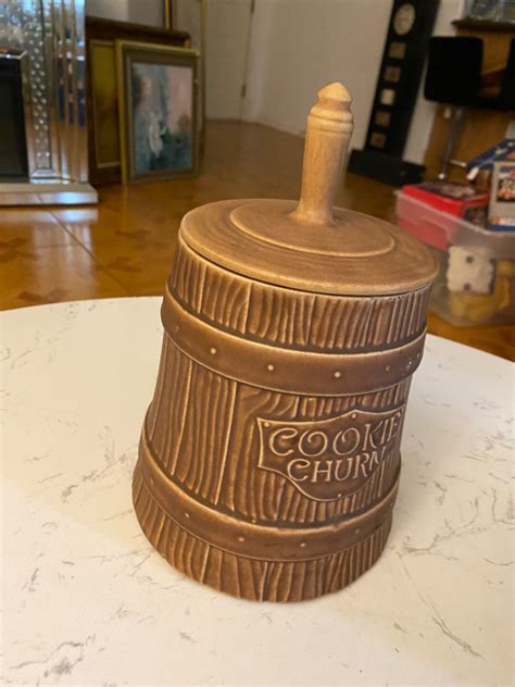 Lot 366 Mccoy Pottery Cookie Churn Cookie Jar Sizzlin Deals Llc