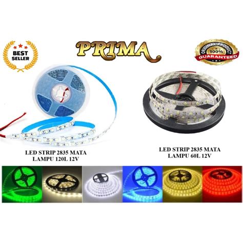 Jual Led Strip Flexible 12v 2835 Smd Indoorr 60l Dan 120l Panjang 5