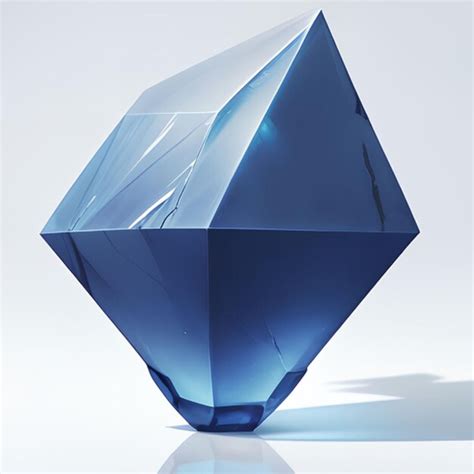Premium Ai Image Benitoite Gem Model For Jewelry Ideas Or Game Ideas